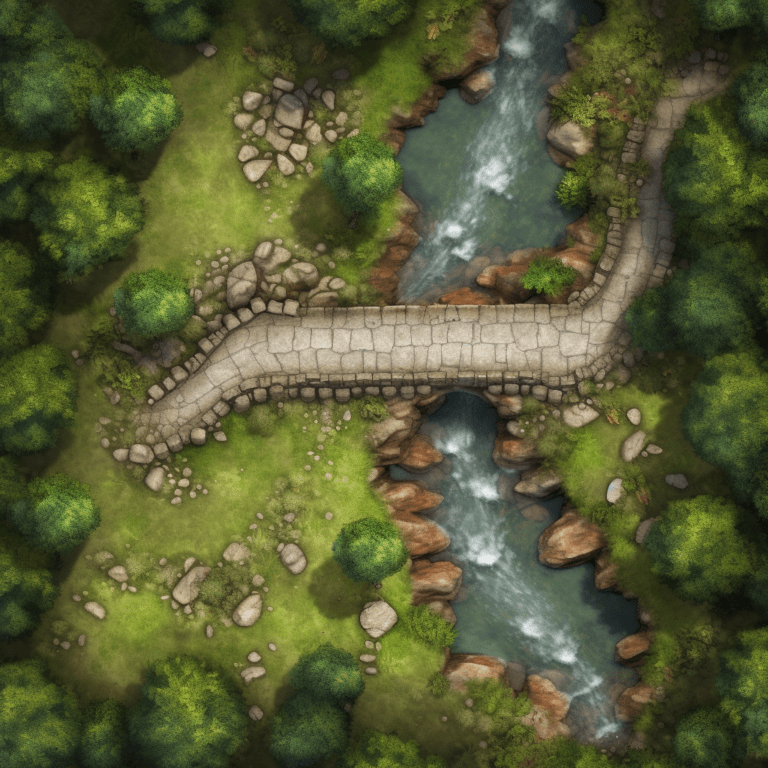 Mossy Arc Stone Bridge - NPC Beta Encounter Areas Ideas, On the road ...
