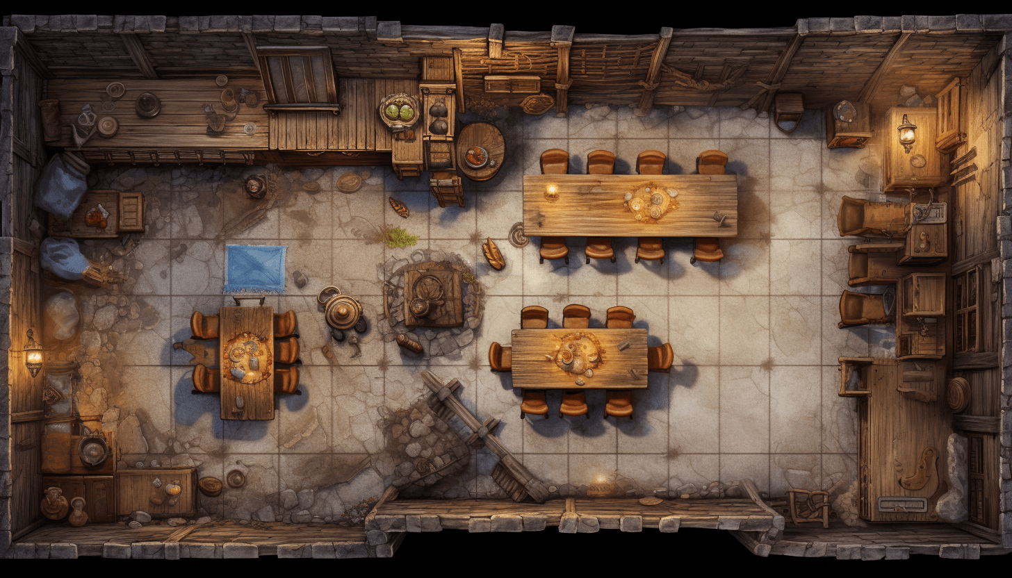 Tavern Layout Maps - NPC Beta Tavern NPC and map assets for homebrew RPG
