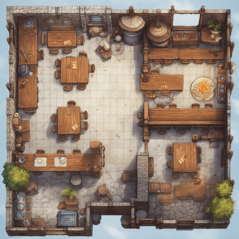Tavern Layout Maps - NPC Beta Tavern NPC and map assets for homebrew RPG